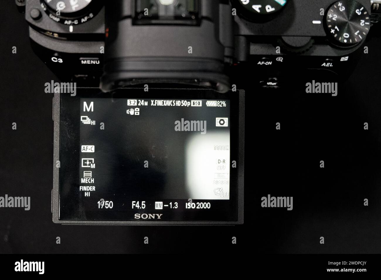 HCMC, VN - Jan 2024. Sony Alpha A9 Mirrorless Camera Stock Photo - Alamy