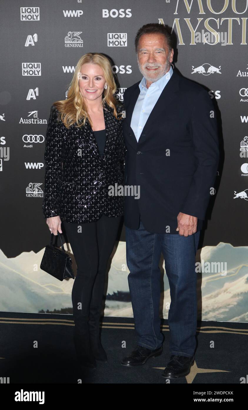Kitz race night arnold schwarzenegger with his partner heather hi-res ...