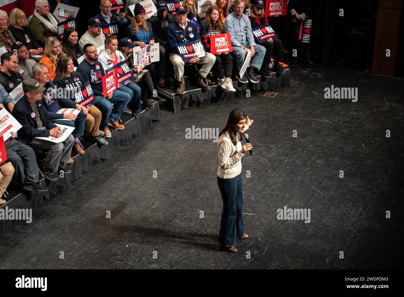 Exeter, USA. 21st Jan, 2024. Nikki Haley, former U.N. Ambassador and ...