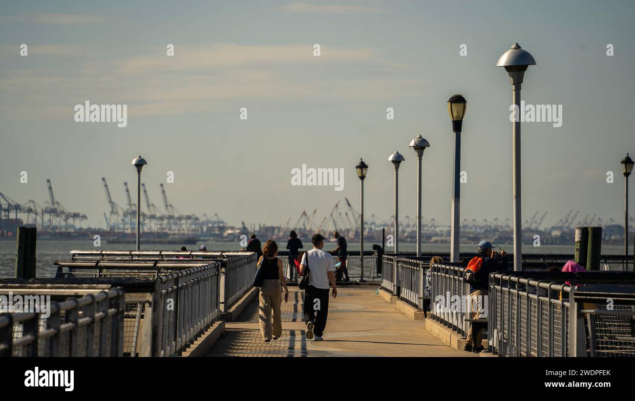 Valentino pier in Red Hook Brooklyn NYC Stock Photo - Alamy