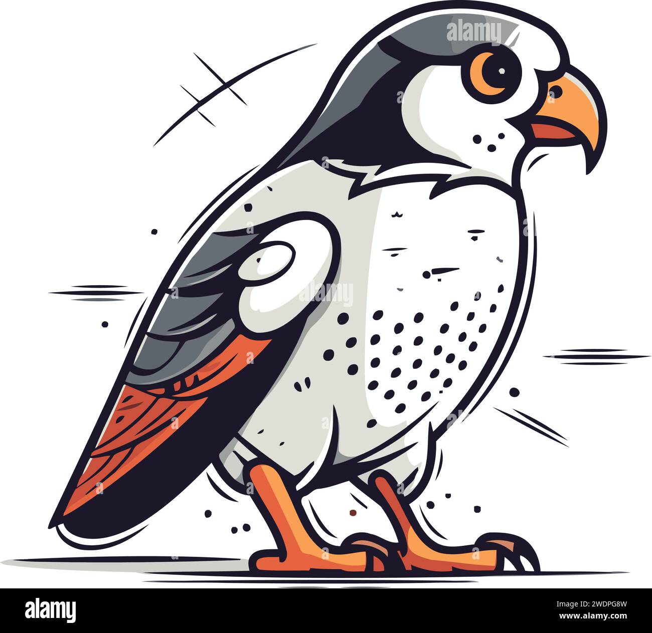 Peregrine falcon isolated Stock Vector Images - Alamy