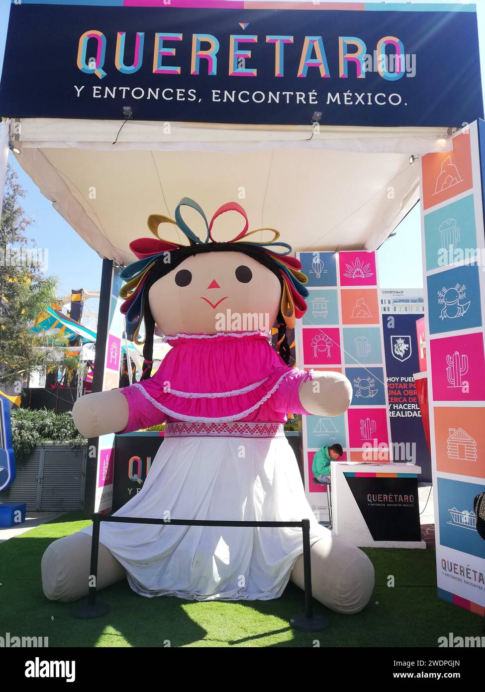 LEON, MEXICO. JAN 21. (EDITORIAL USE ONLY) Gigant mexican rag doll in ...