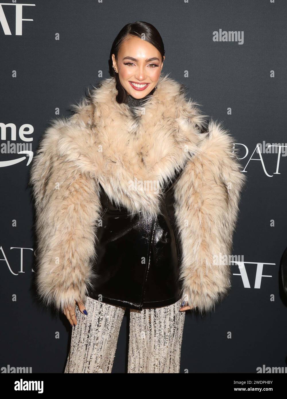 January 21, 2024, New York, New York, USA: Model R'BONNEY GABRIEL seen ...