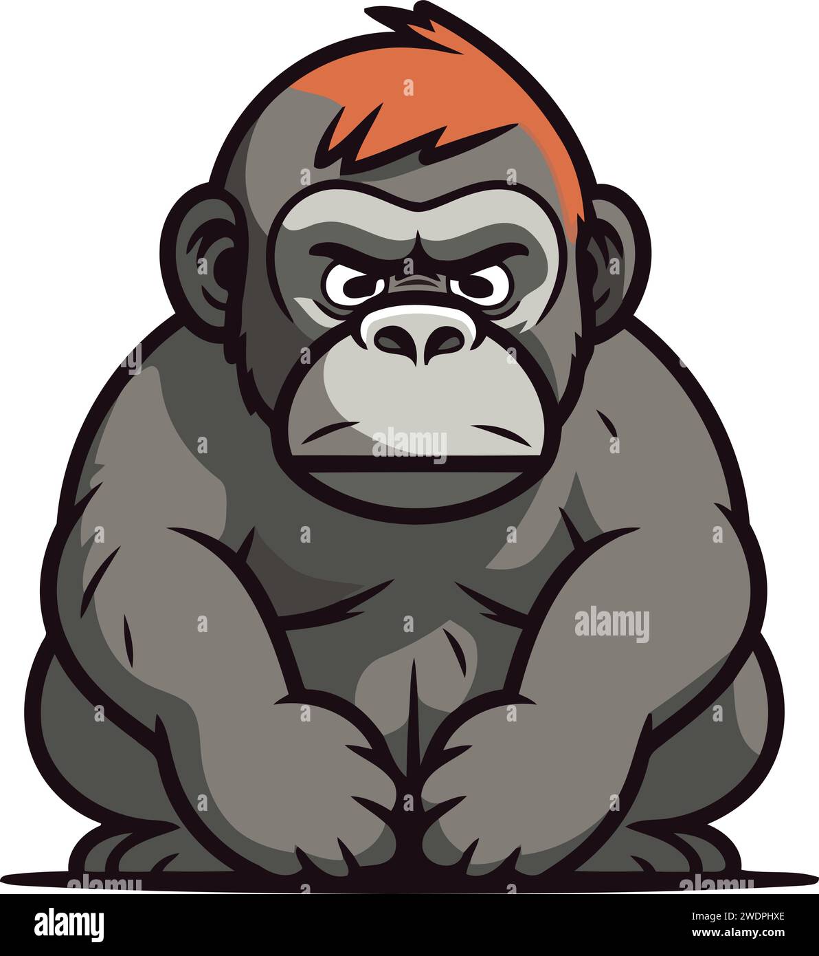 Cartoon gorilla mascot hi-res stock photography and images - Alamy