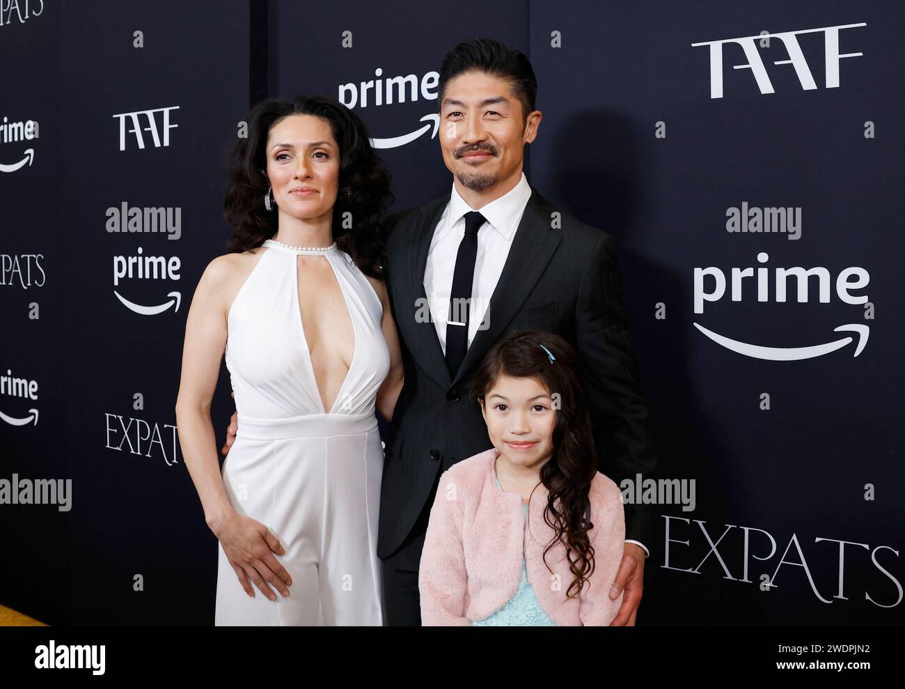 New York, United States. 21st Jan, 2024. Brian Tee, Mirelly Taylor and ...