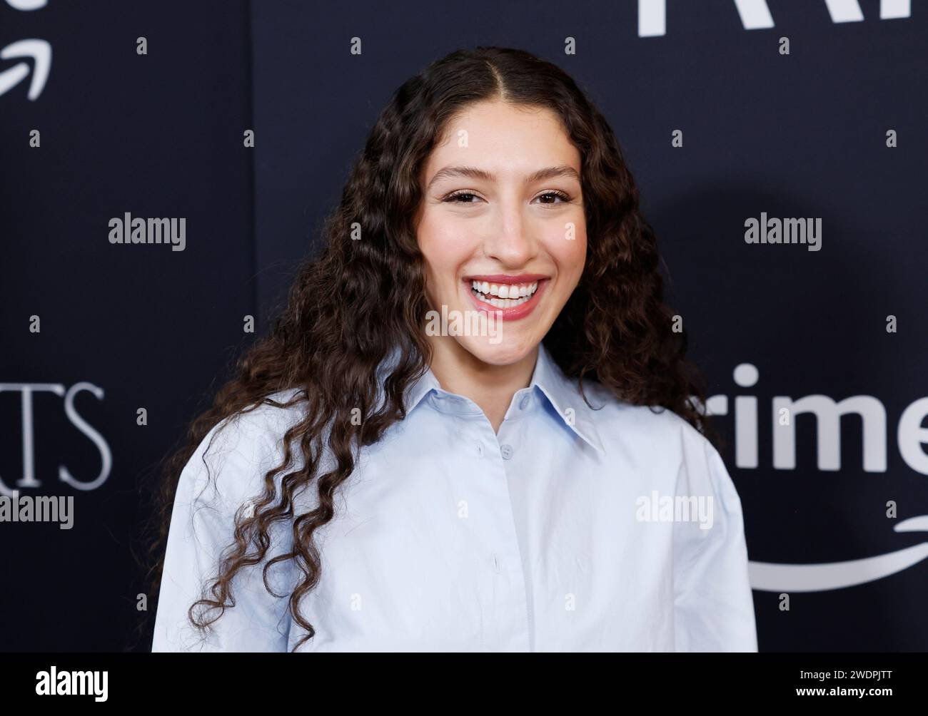 New York, United States. 21st Jan, 2024. Noa Fisher arrives on the red ...
