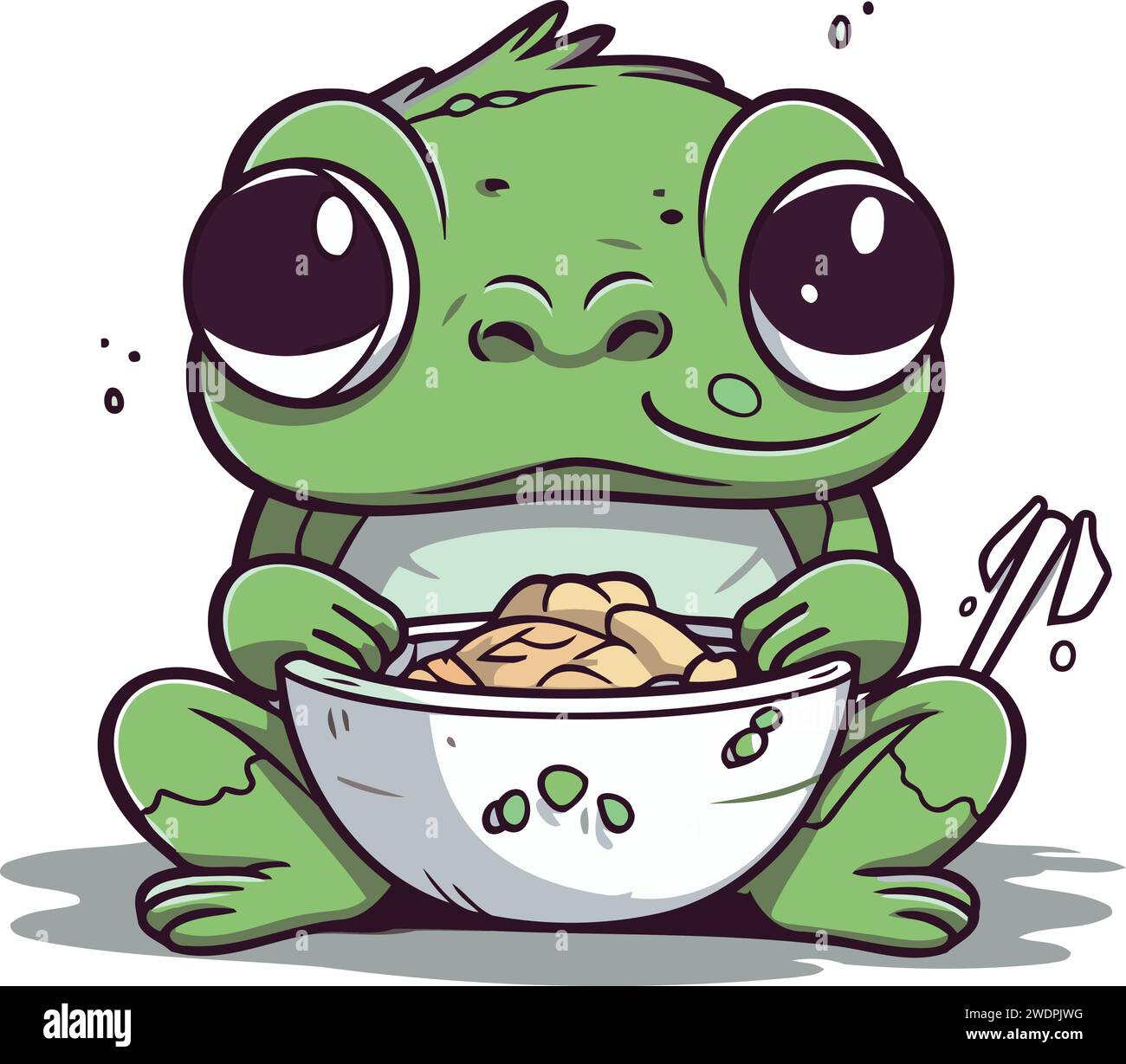 Frog dish Stock Vector Images - Alamy