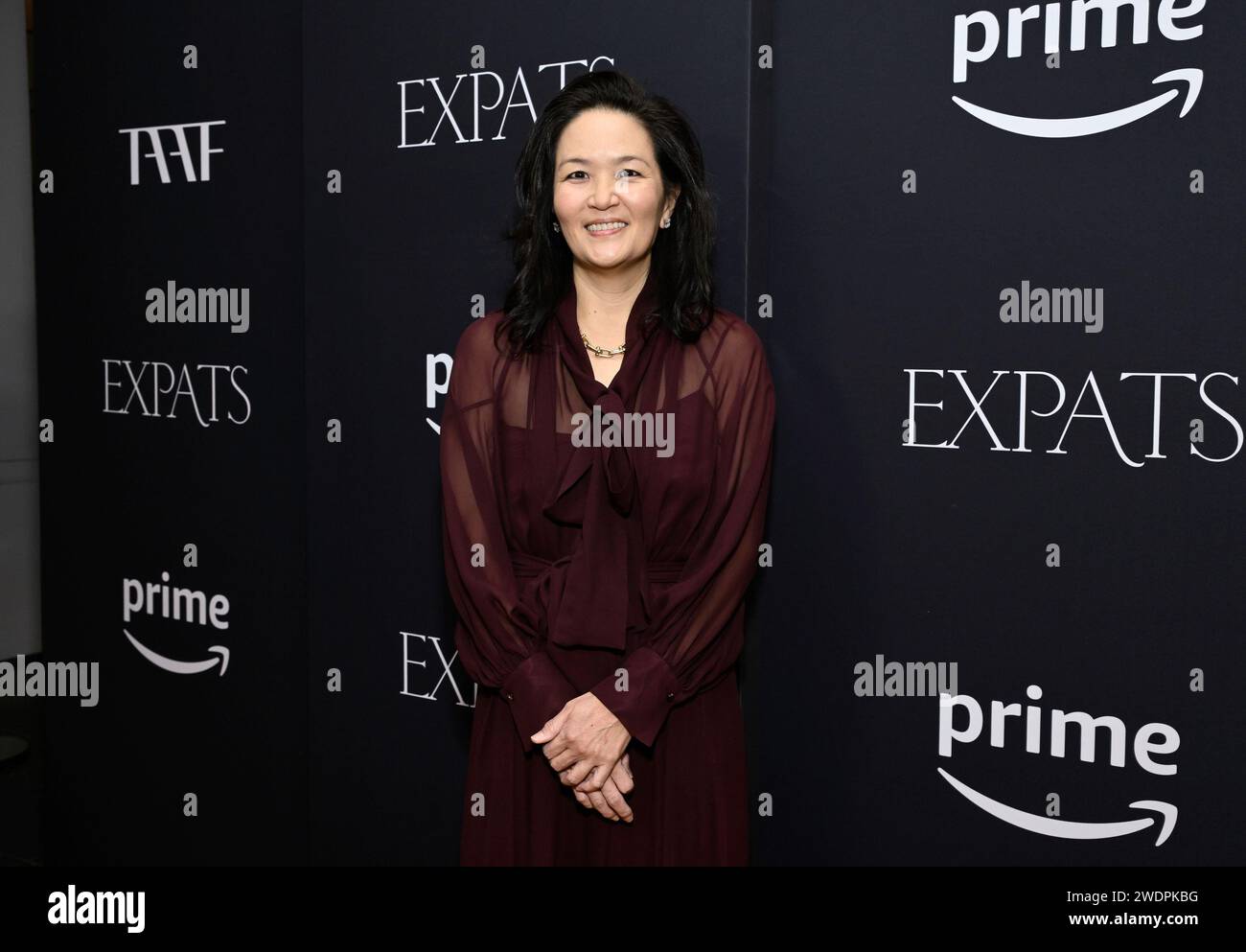 Janice Y.K. Lee attends the premiere of "Expats" at the Museum of ...