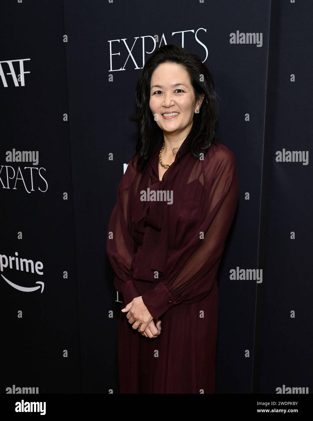 Janice Y.K. Lee attends the premiere of "Expats" at the Museum of ...