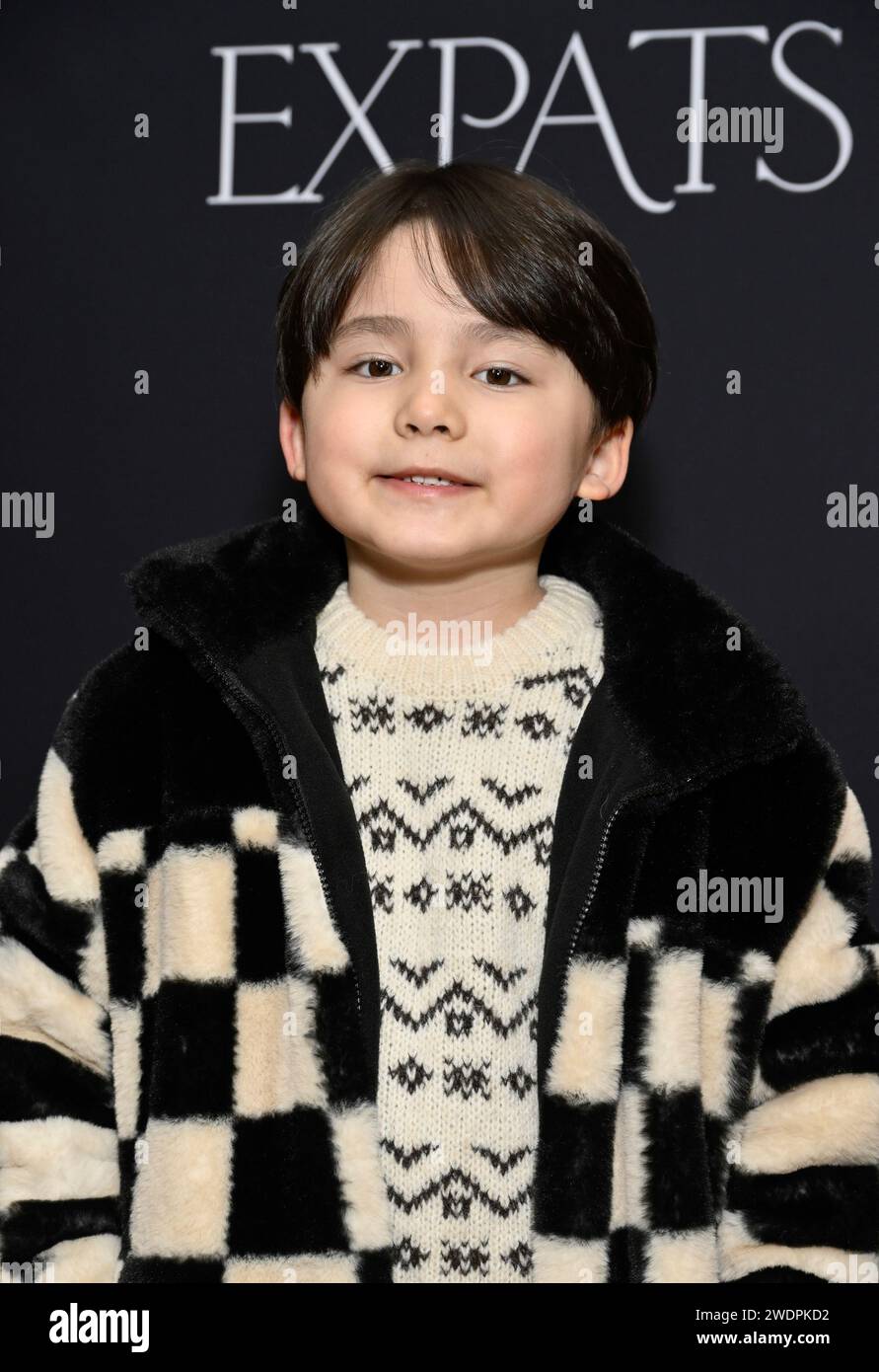 Connor James attends the premiere of "Expats" at the Museum of Modern ...