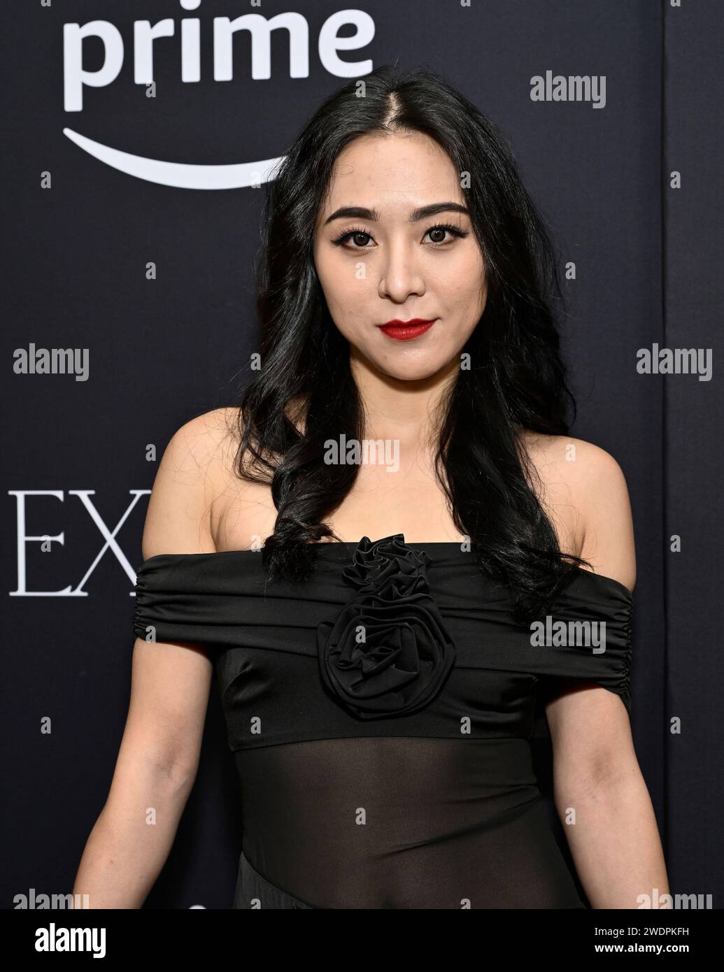 Amber Wang attends the premiere of "Expats" at the Museum of Modern Art on Sunday, Jan. 21, 2024 ...