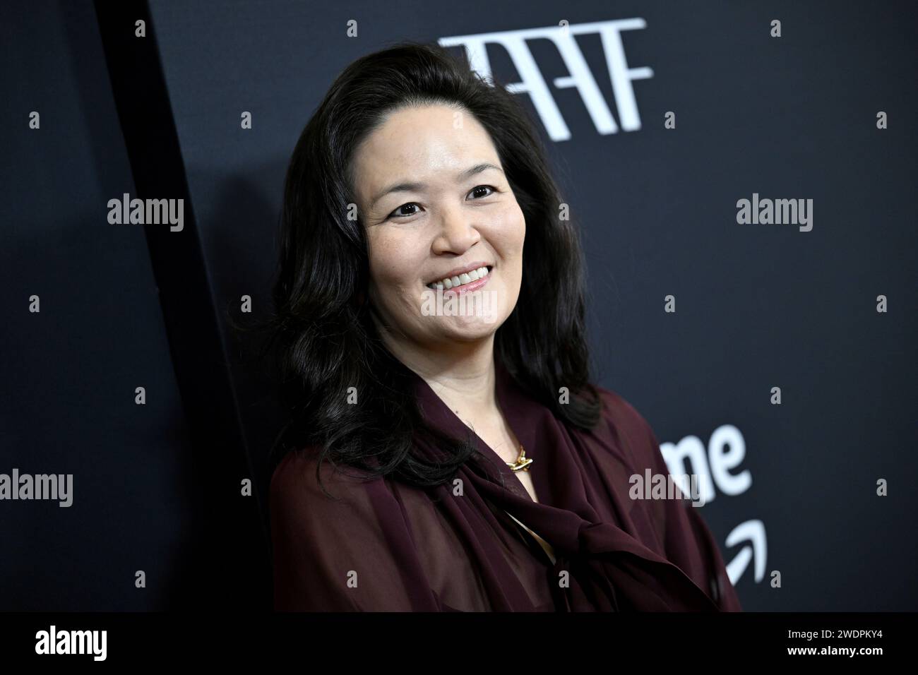 Janice Y.K. Lee attends the premiere of "Expats" at the Museum of Modern Art on Sunday, Jan. 21 ...