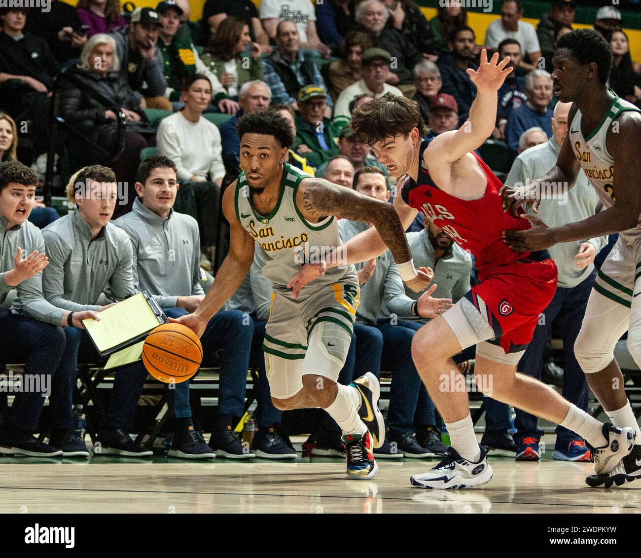 January 20 2024 San Francisco CA, U.S.A. San Francisco guard Malik ...