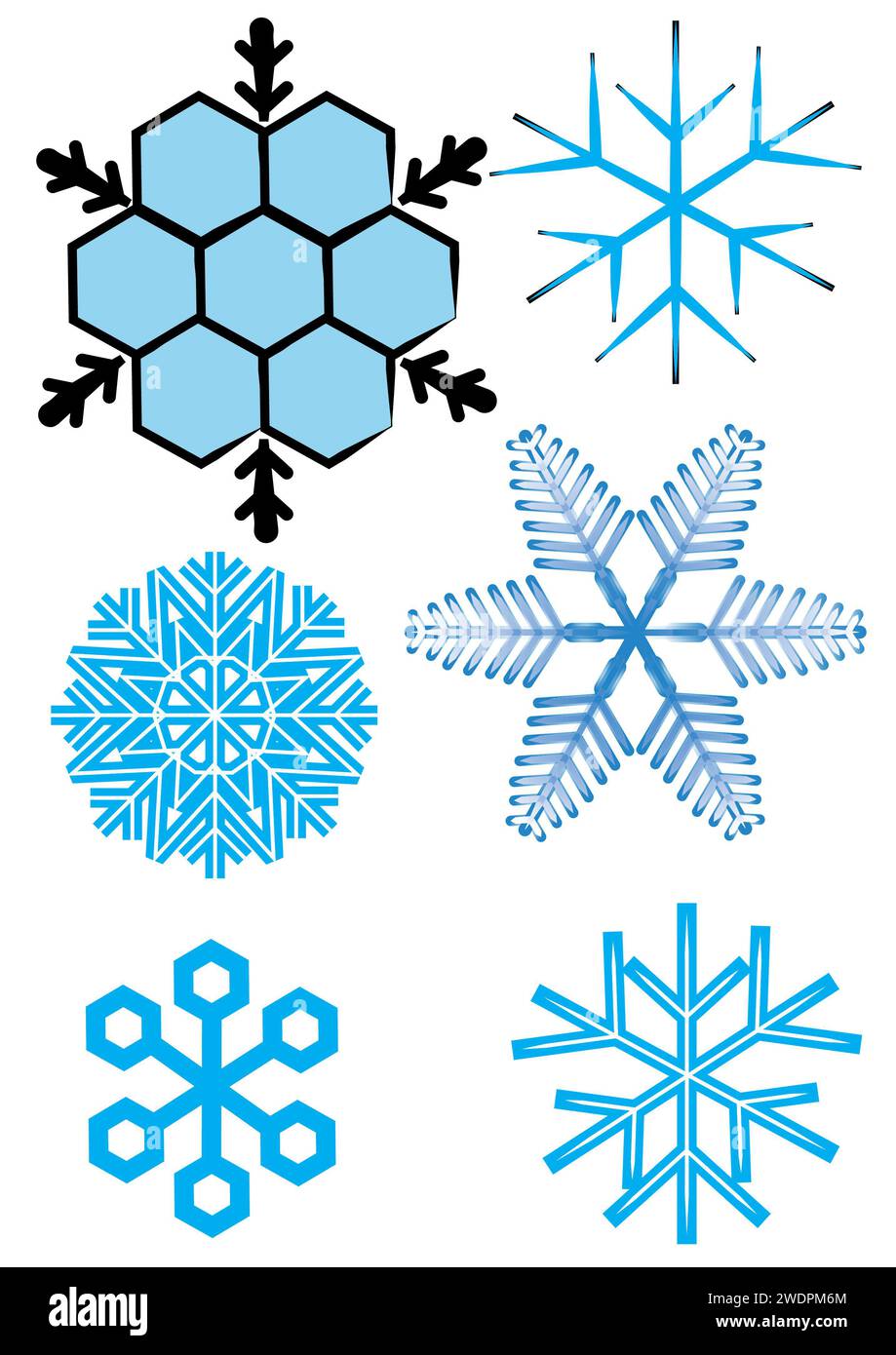 Digital snowflakes hi-res stock photography and images - Alamy