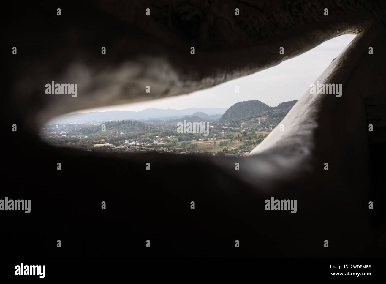 Chiang Rai, Thailand. 17th Jan, 2024. A view of Chiang Rai hills ...