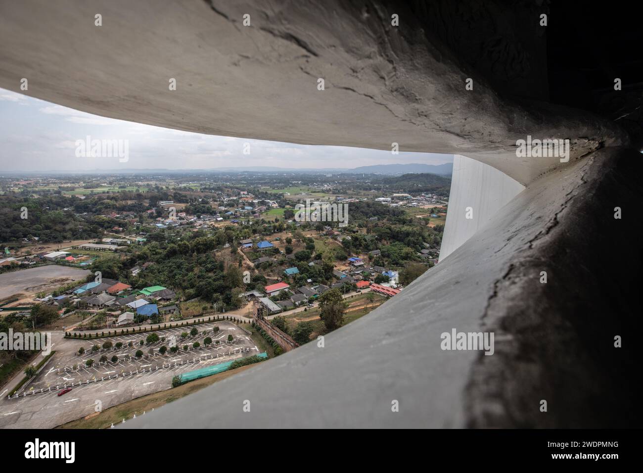 Chiang Rai, Thailand. 17th Jan, 2024. A view of Chiang Rai city and ...