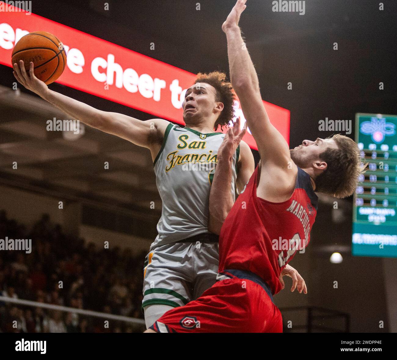 January 20 2024 San Francisco CA, U.S.A. San Francisco guard Ryan ...