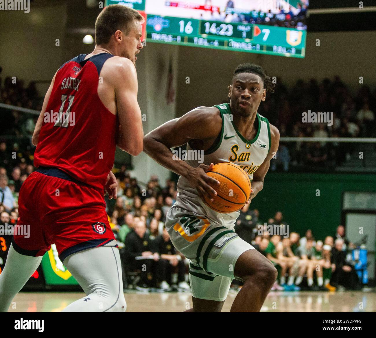 January 20 2024 San Francisco CA, U.S.A. San Francisco forward Jonathan ...