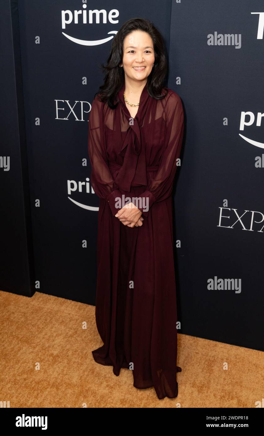 Janice Y. K. Lee attends Amazon Prime MGM Studios 'Expats' premiere at The Museum of Modern Art ...