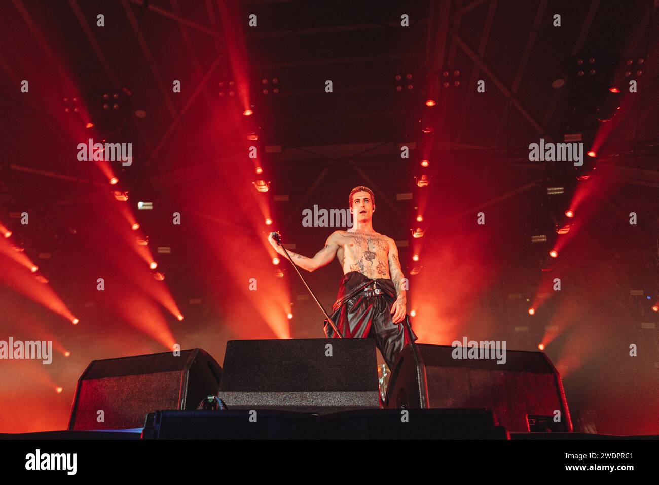 Maneskin or Måneskin Italy Italian Rock Band Performing Live Concert ...