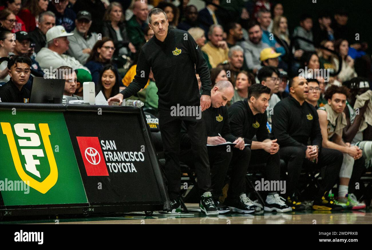 January 20 2024 San Francisco CA, U.S.A. San Francisco head coach ...