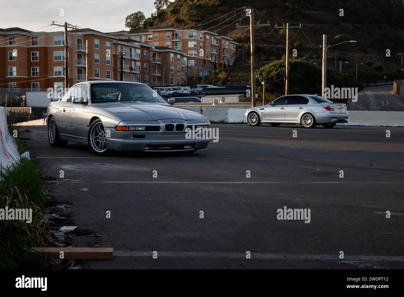 Car bmw sunset hi-res stock photography and images - Alamy