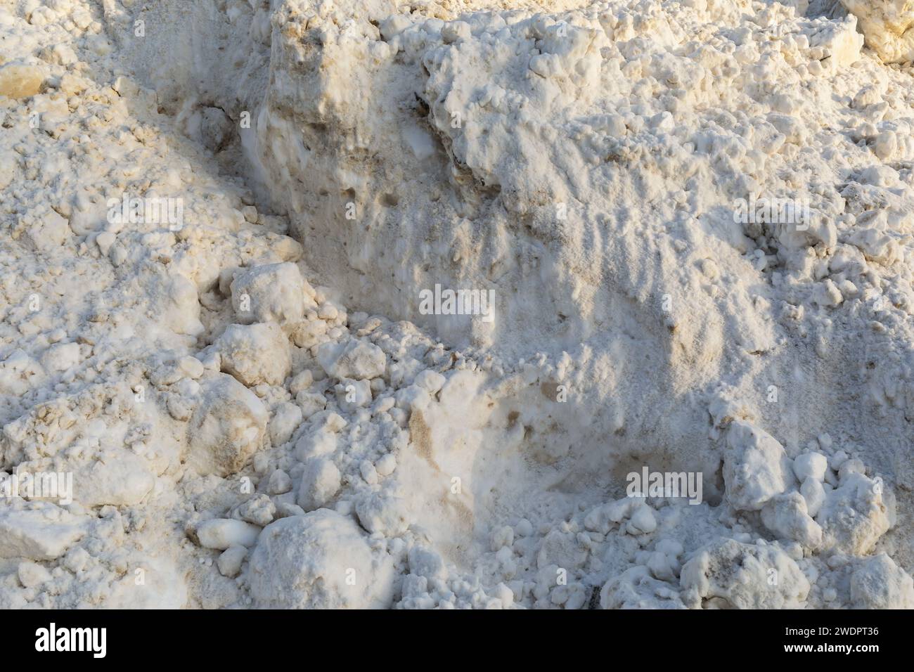 Dirty snow mixed with sand, background texture Stock Photo - Alamy