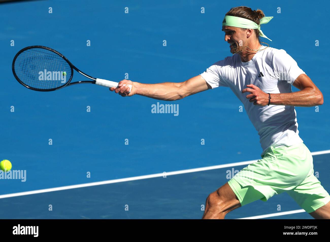 Melbourne, Australia, 22nd Jan, 2024. Tennis player Alexander Zverev ...