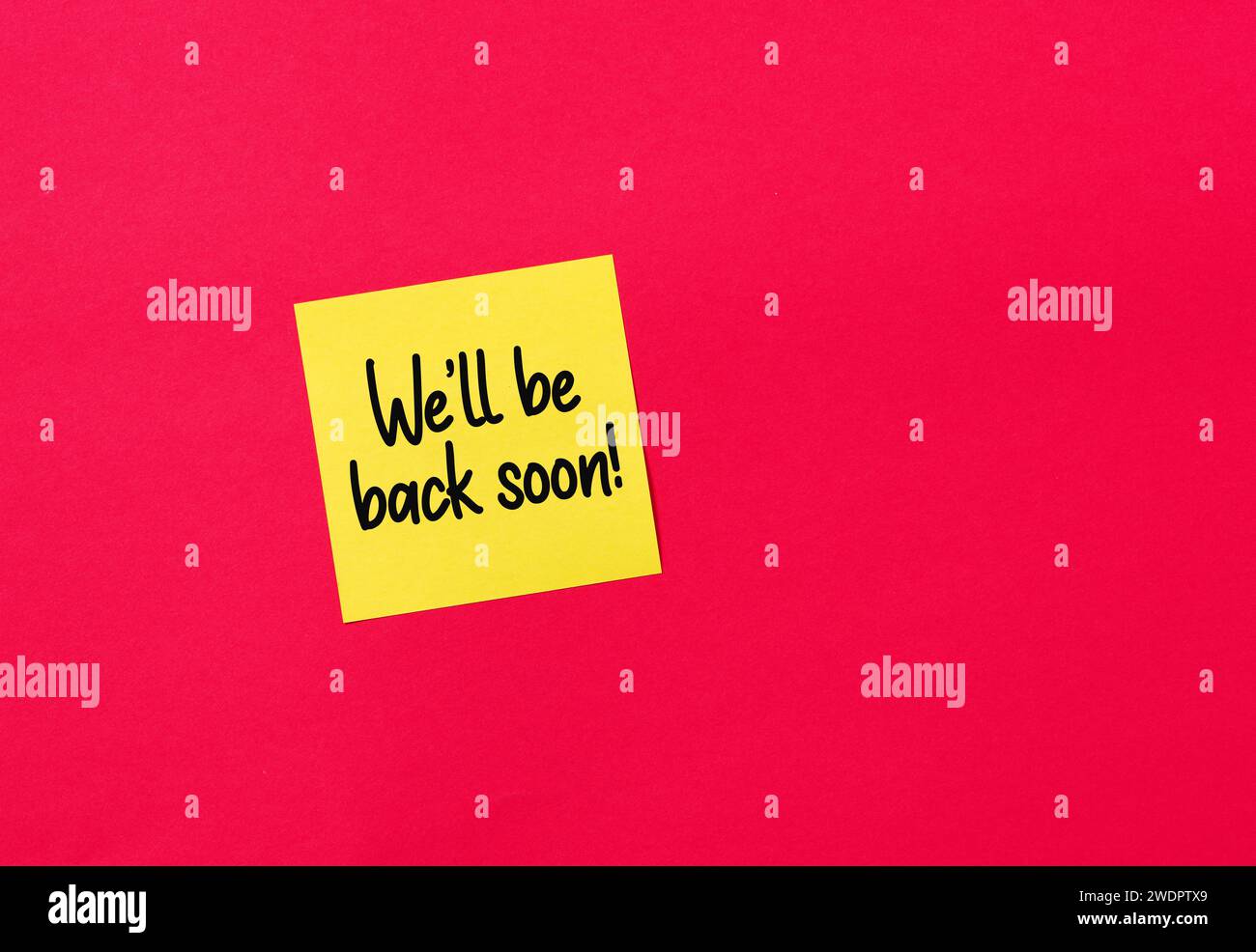 We will be back soon hi-res stock photography and images - Alamy