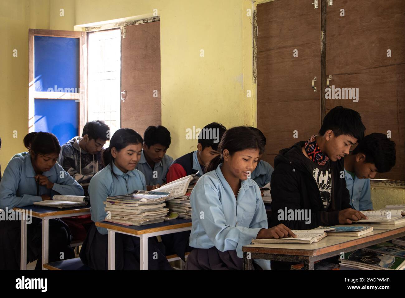Children of Chepang community at Shree Janapriya Secondary School in ...