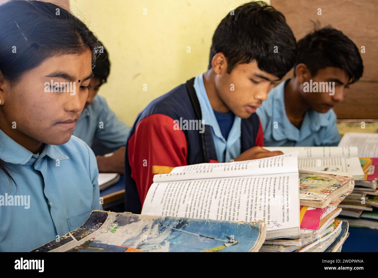 Children of Chepang community at Shree Janapriya Secondary School in ...