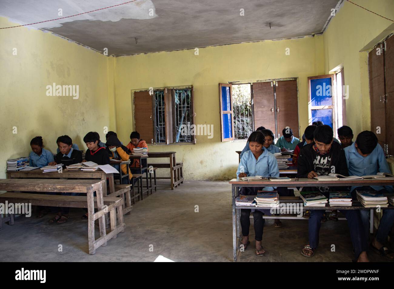 Children of Chepang community at Shree Janapriya Secondary School in ...