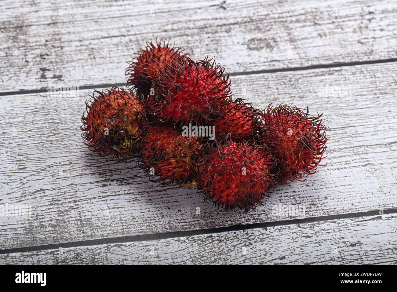 Sweet ripe juicy hairy Rambutan fruit Stock Photo - Alamy