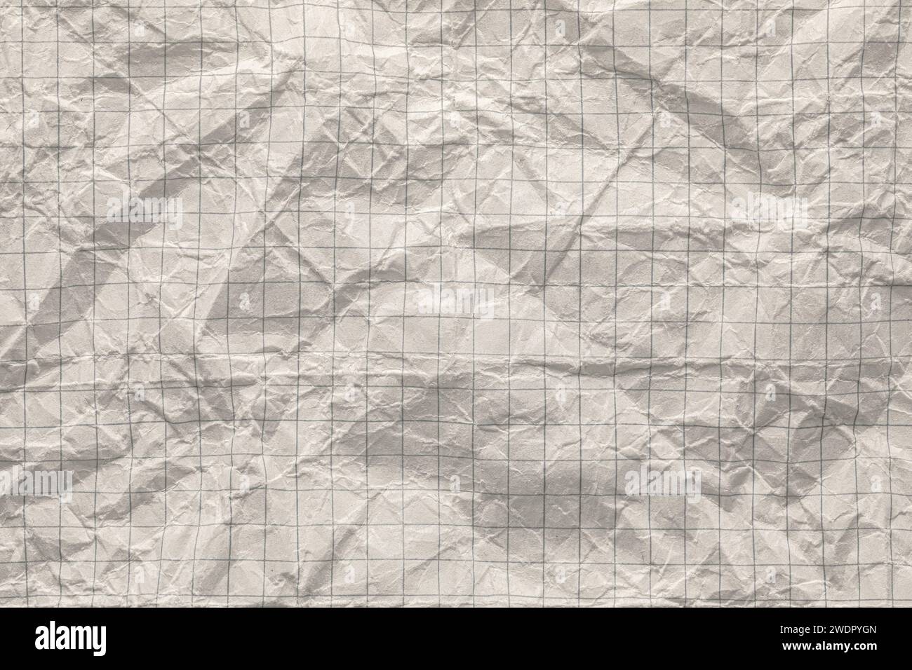 Close-up of graph ruled composition or exercise book paper with rough ...