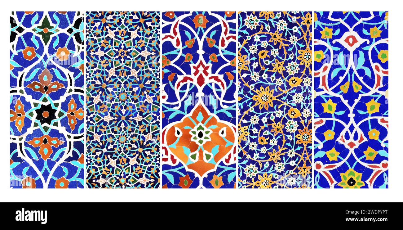 Set of vertical or horizontal banners with detail of ancient mosaic ...