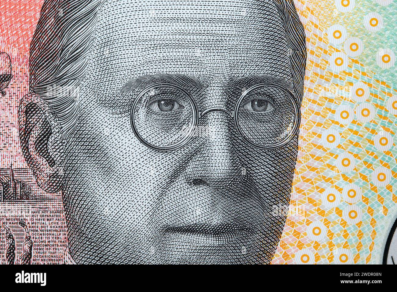 Reverend John Flynn a closeup portrait from Australian money - Dollar ...