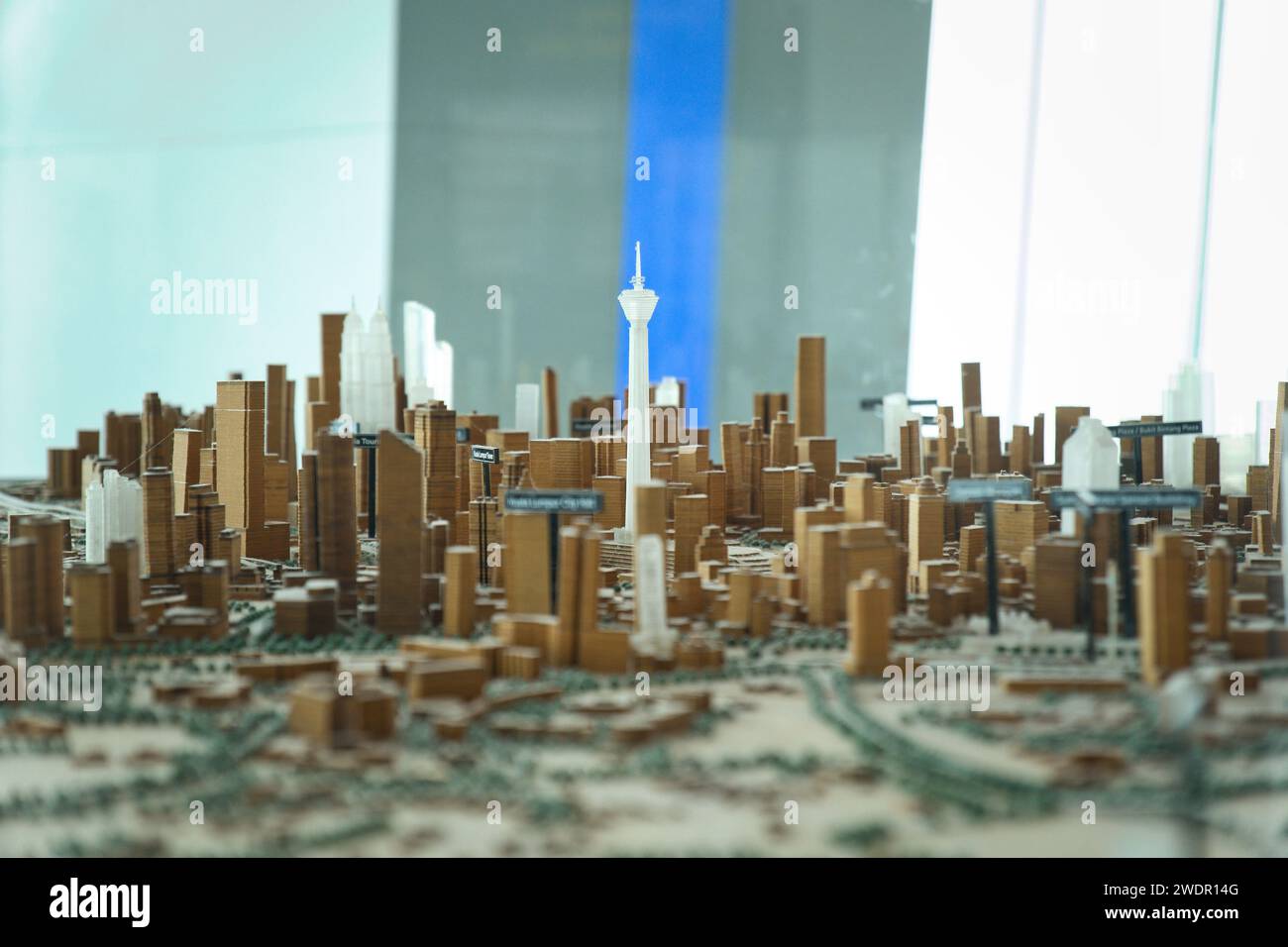 Kuala Lumpur, Malaysia - December 19, 2023: Miniature model of Kuala ...