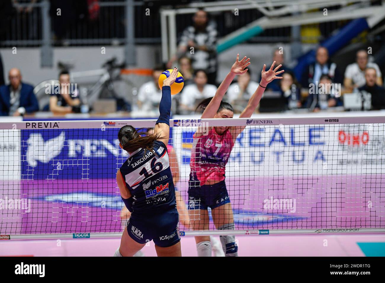 Chieri, Italy. 21st Jan, 2024. Turin, Italy 21 January 2024 Volleyball ...