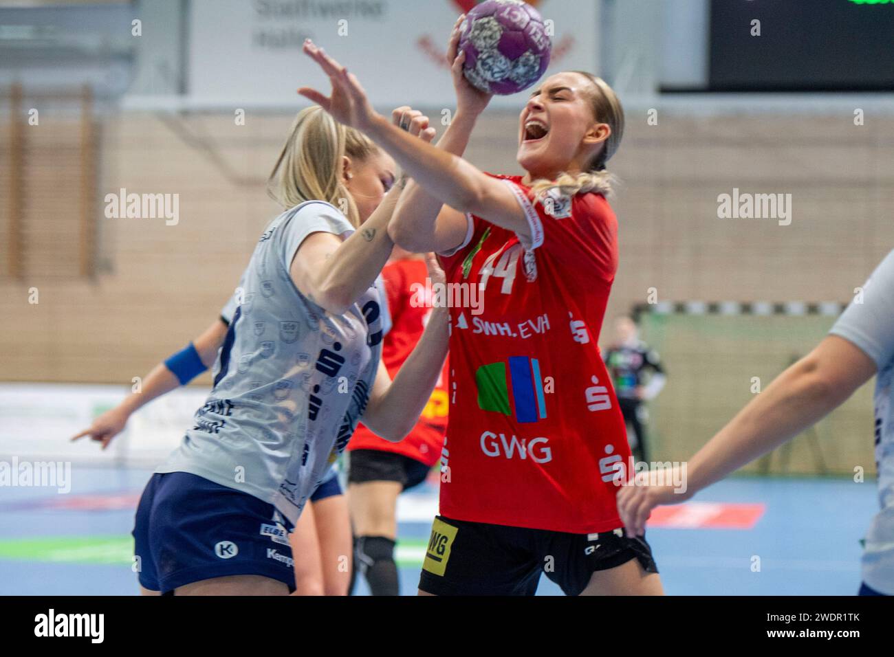 Halle, Deutschland. 21st Jan, 2024. Halle, Deutschland 21. Januar 2024: ...