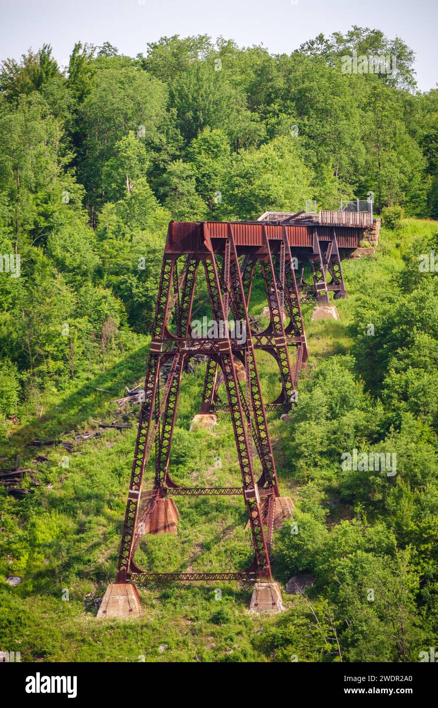 The Kinzua Bridge State Park in Pennsylvania Stock Photo - Alamy