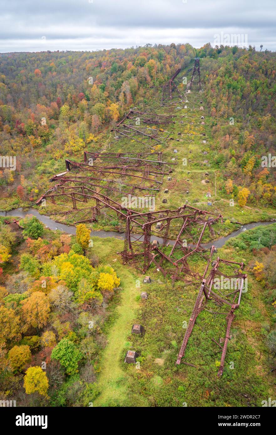 The Kinzua Bridge State Park in Pennsylvania Stock Photo - Alamy