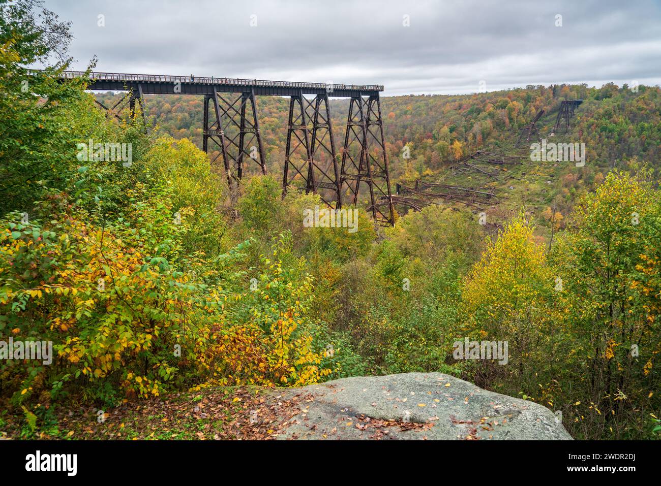 The Kinzua Bridge State Park in Pennsylvania Stock Photo - Alamy