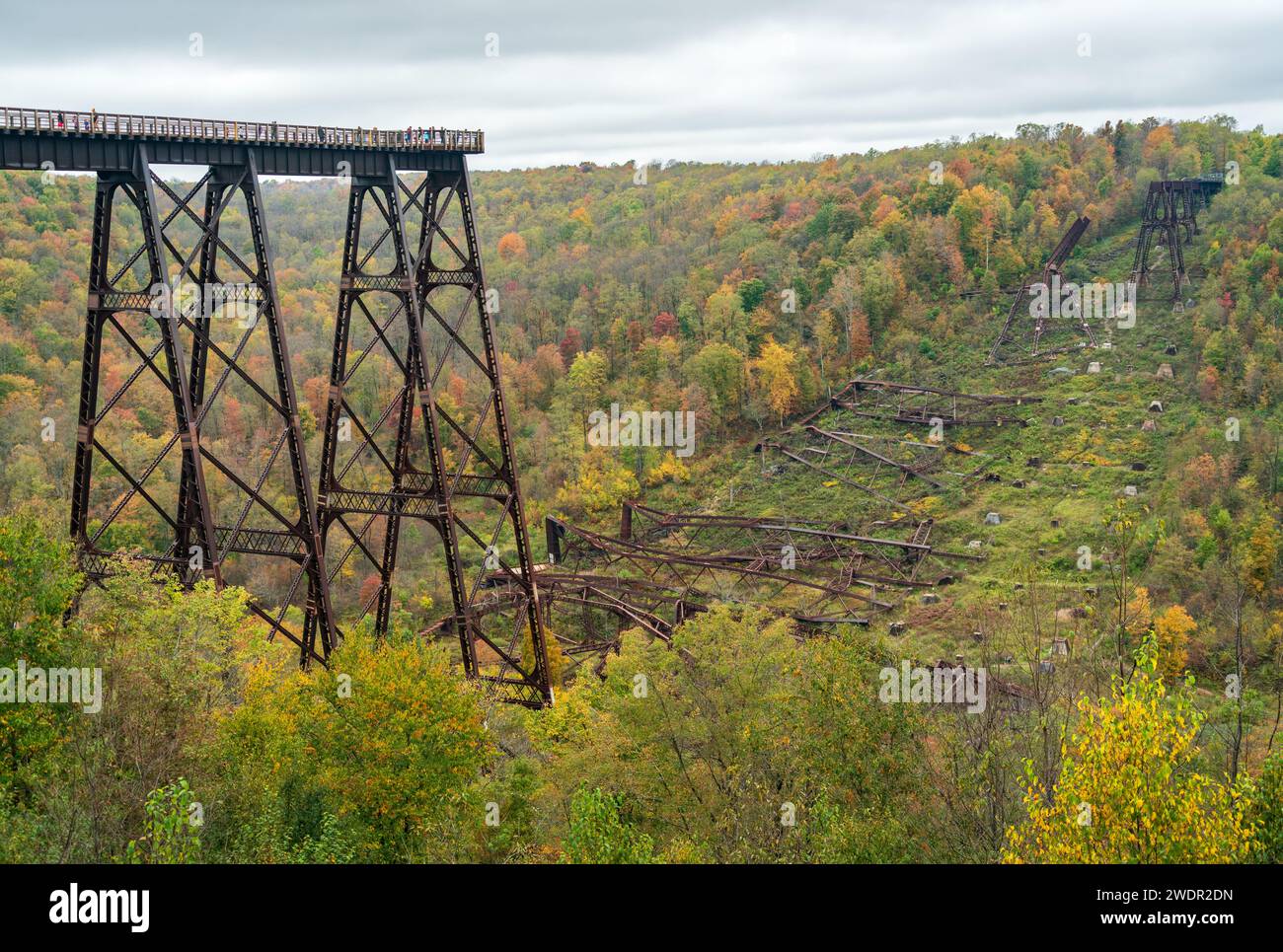The Kinzua Bridge State Park in Pennsylvania Stock Photo - Alamy