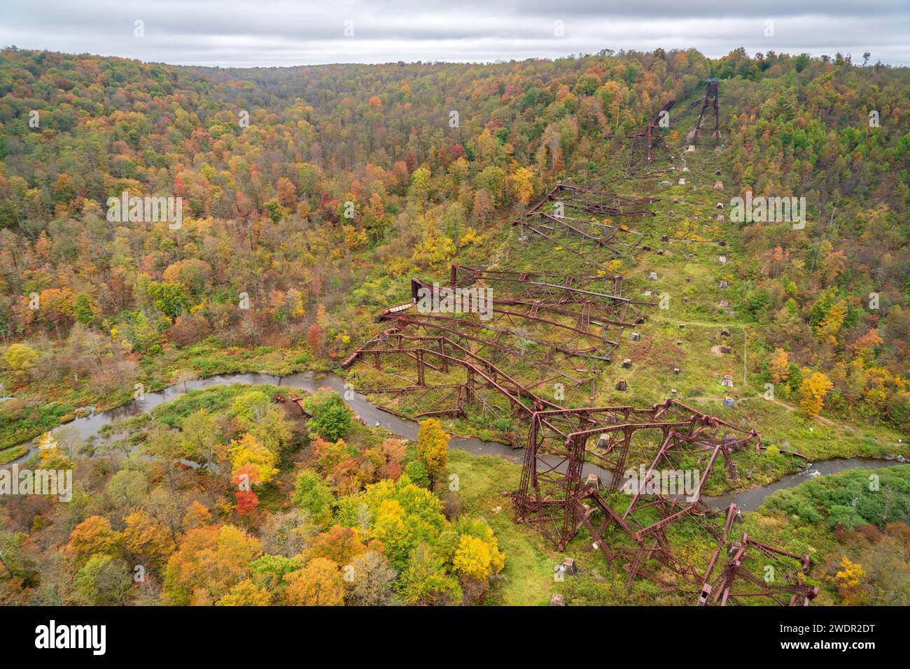 The Kinzua Bridge State Park in Pennsylvania Stock Photo - Alamy