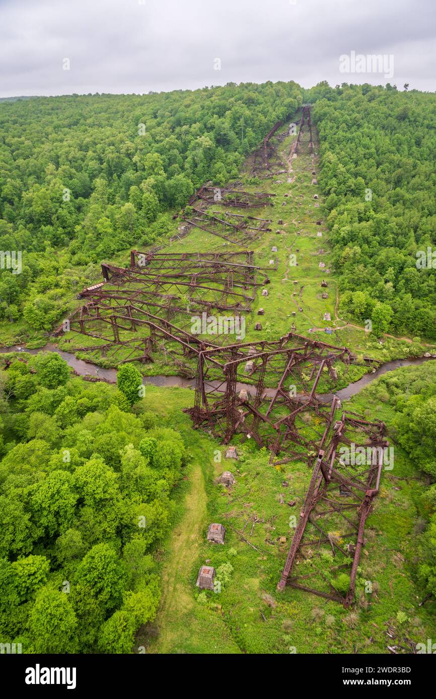 The Kinzua Bridge State Park in Pennsylvania Stock Photo - Alamy