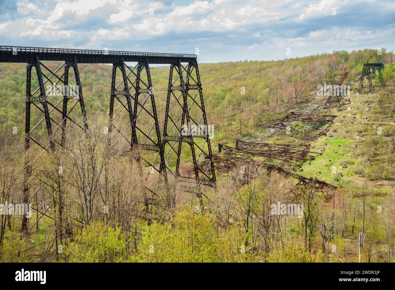 The Kinzua Bridge State Park in Pennsylvania Stock Photo - Alamy