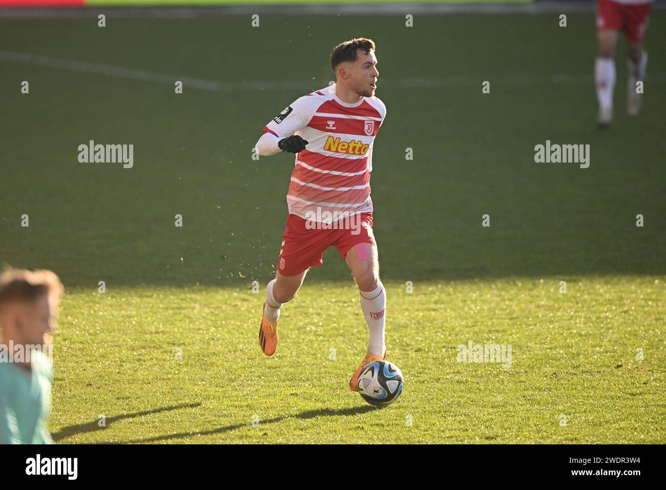 Regensburg, Deutschland. 20th Jan, 2024. Fussball; Spieltag 21; Dritte Liga; 3. Liga; Saison ...