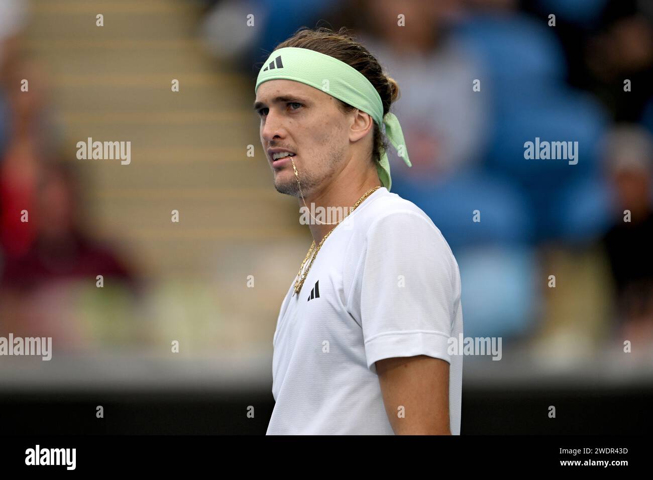 Melbourne, Australia. 22nd Jan, 2024. Alexander Zverev of Germany ...