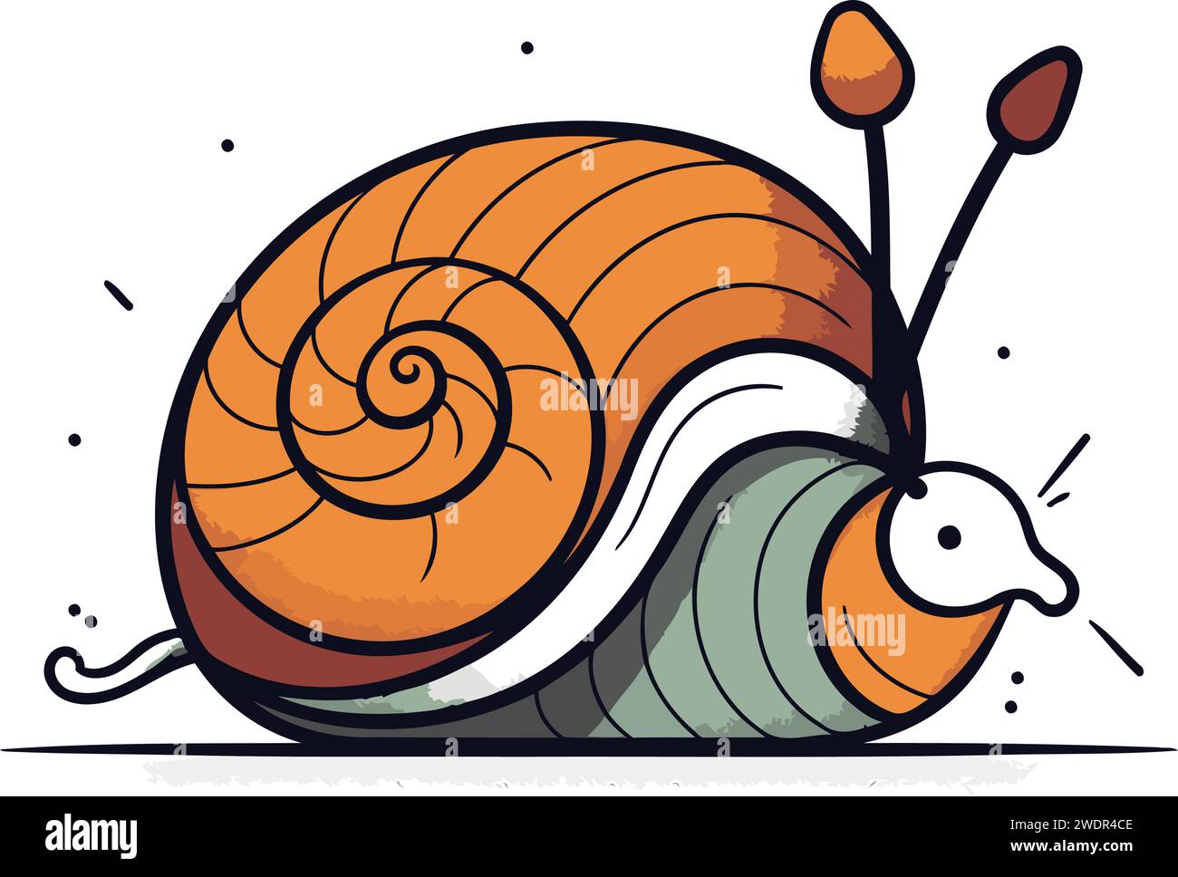 Snail icon. Cartoon illustration of snail vector icon for web design ...