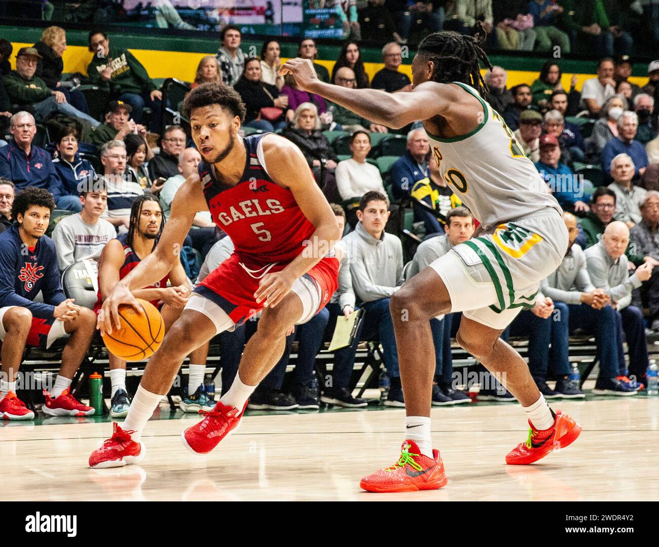 January 20 2024 San Francisco CA, U.S.A. St. Mary's forward Joshua ...